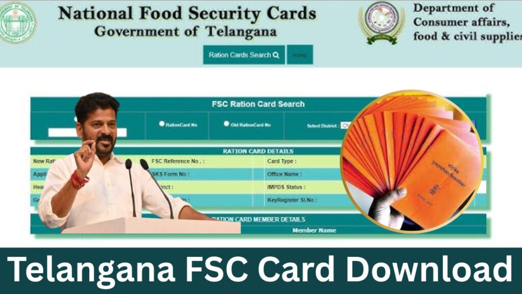 Telangana FSC Card Download 2025 - FSC Search with Mobile Number ...